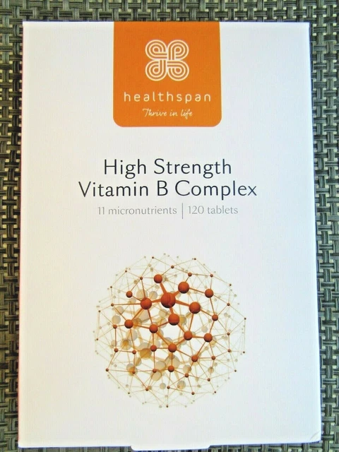 HEALTHSPAN HIGH STRENGTH Vitamin B Complex. *120 Tablets. £12.99 ...