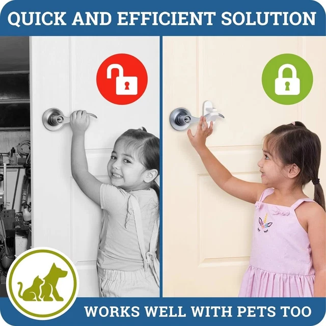 CHILD SAFETY DOOR Lever Lock Easy -Hand Operation for the Safety of9752 ...