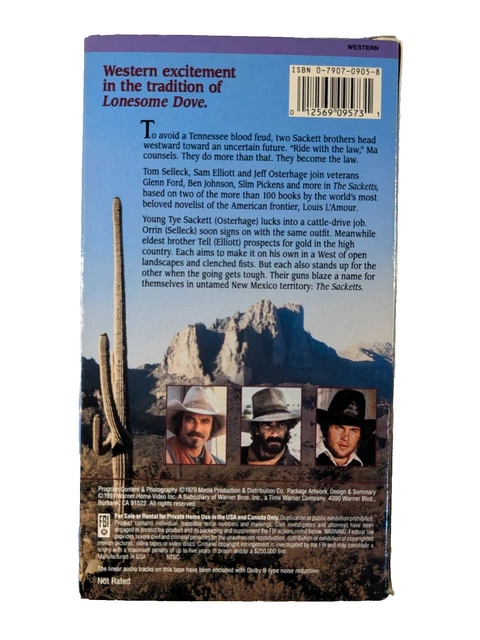 THE SACKETTS (VHS, 1991, 2-Tape Set) £9.31 - PicClick UK