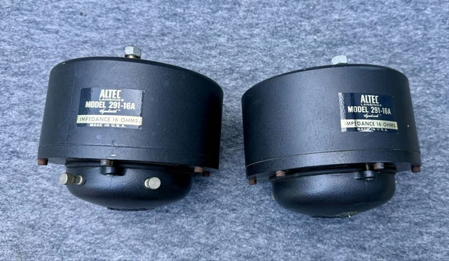 ALTEC LANSING 291-16A Driver Unit Pair Working JP £1,723.48 - PicClick UK