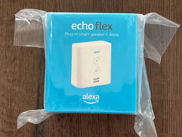 AMAZON ECHO FLEX Plug-in Smart Speaker With Alexa White - BRAND NEW IN BOX £28.99 - PicClick UK