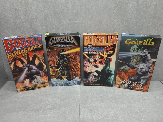GODZILLA VHS BUNDLE Godzilla 2000 Godzilla Vs King Ghidora Mechzilla ...