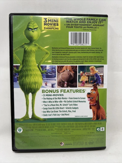 ILLUMINATION PRESENTS: DR. Seuss' The Grinch (Bilingual)[DVD] $8.80 ...