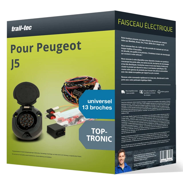 FAISCEAU UNIVERSEL 13 broches pour PEUGEOT J5 07.1984 - 09.1994 trail-tec TOP EUR 129,00 ...