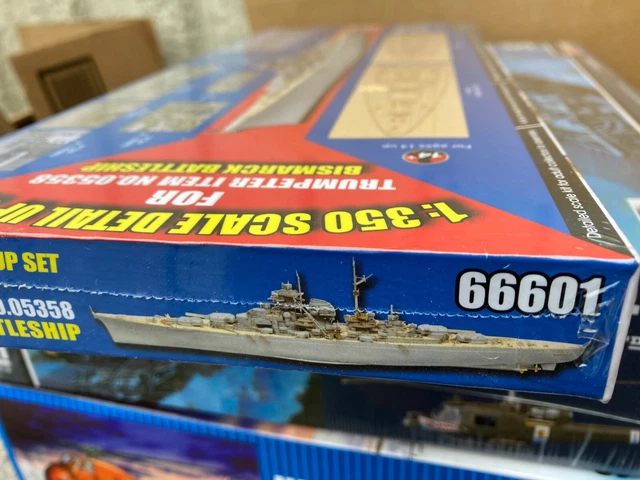 TRUMPETER #66601 1/350th SCALE DETAIL DECK SET FOR BISMARCK (05358 ...