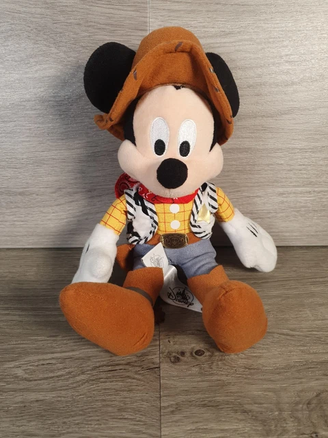 MICKEY MOUSE PLUSH Dressed as Woody Toy Story Cowboy 11" Disney £7.99 ...