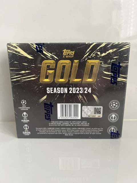 TOPPS UEFA CLUB Competitions Gold UCC 2023/24 Collectors Box⚽️SAME DAY DESPATCH £109.99 ...