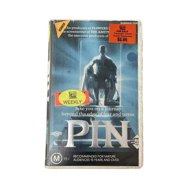 PIN VHS EX Rental Suspense Thriller Horror Home Movie Video Cassette ...