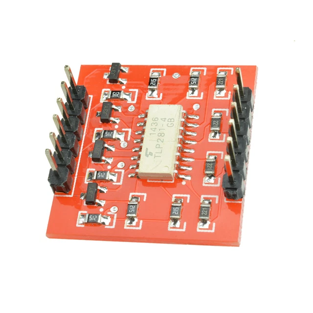 4-CHANNEL OPTO-ISOLATOR IC Module Arduino High and Low level Expansion ...