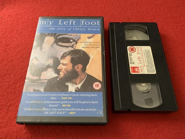 MY LEFT FOOT Big Box Ex Rental Vhs Video Tested Daniel Day Lewis Free ...