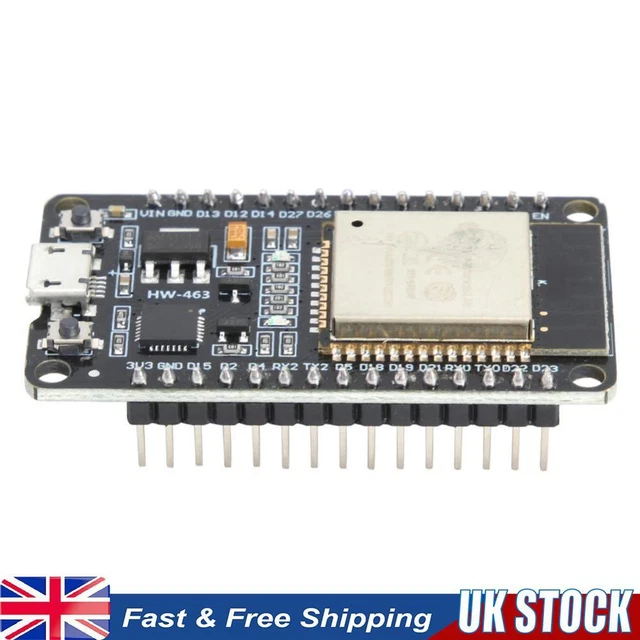 Esp 32s Esp Wroom 32 Esp32 Bluetooth Compatible Wifi Dual Core Cpu Development B £11 39