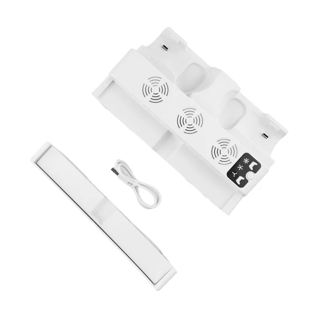 FOR PS5 PRO Slim Horizontal Cooling Stand with 3 Level Fan and Charger ...
