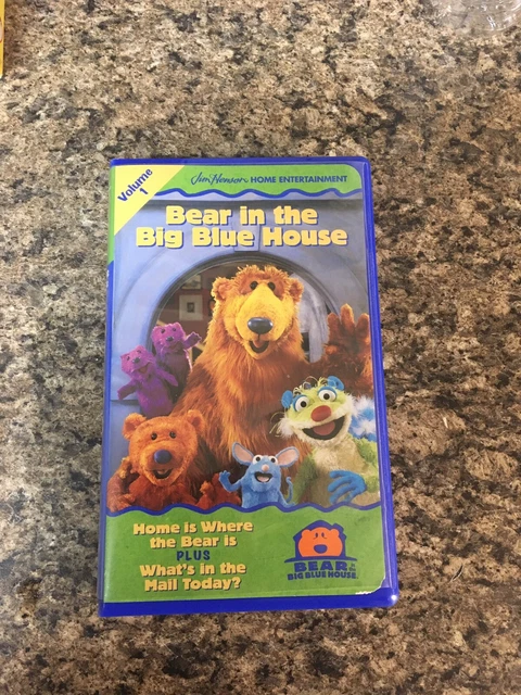 BEAR IN THE Big Blue House Volume 1 (VHS, 1998) Blue Clamshell Case Jim ...