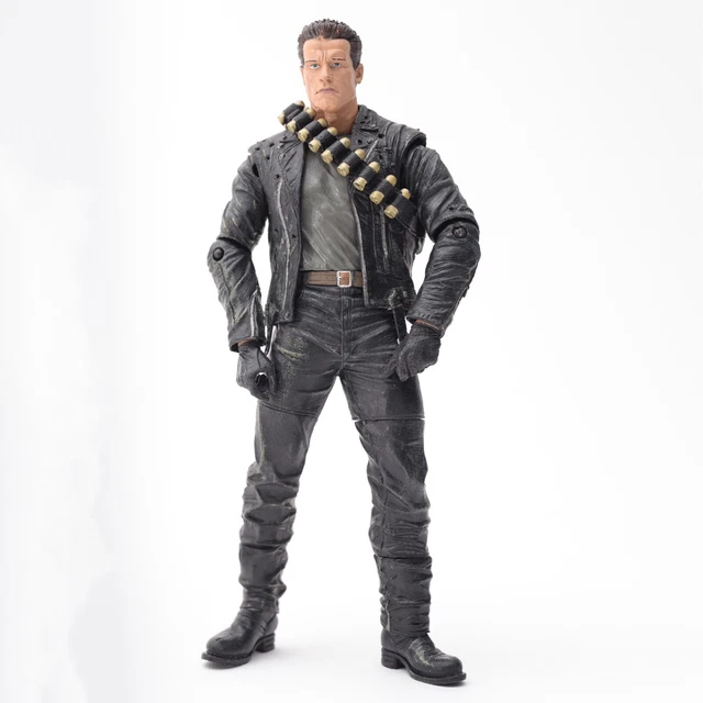 NECA TERMINATOR 2 T-800 Arnold Schwarzenegger Action Figure T2 7" 2009 ...
