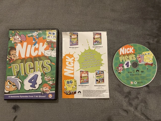 NICK PICKS VOL. 4 Four Nickelodeon (DVD) Spongebob Jimmy Neutron ...