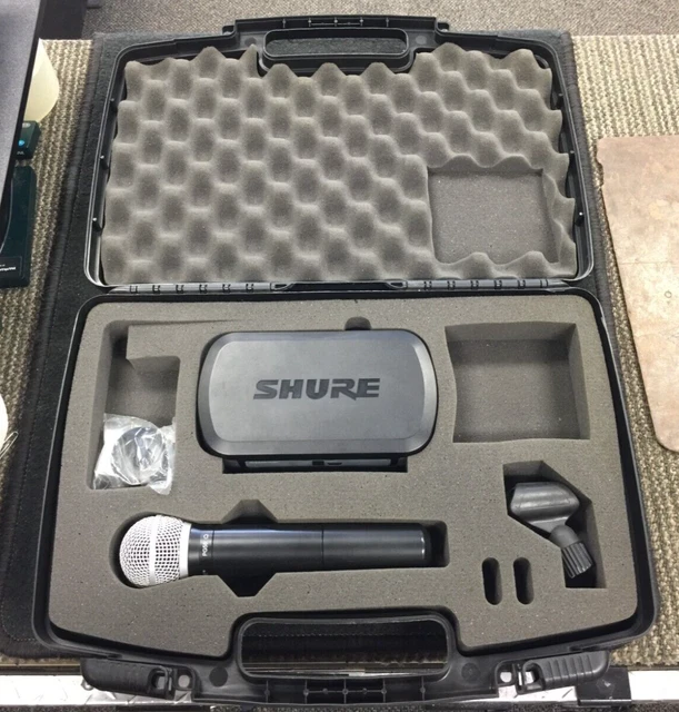 SISTEMA DE MICRÓFONO inalámbrico PG58 Shure con transmisor PG4 EUR 166,88 - PicClick ES