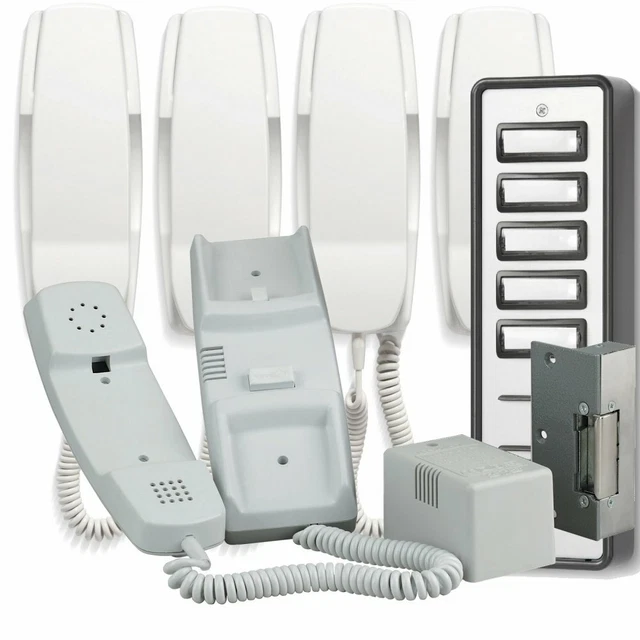 BELL SYSTEM 905 5 Way Intercom Door Entry System with Lock Release ...