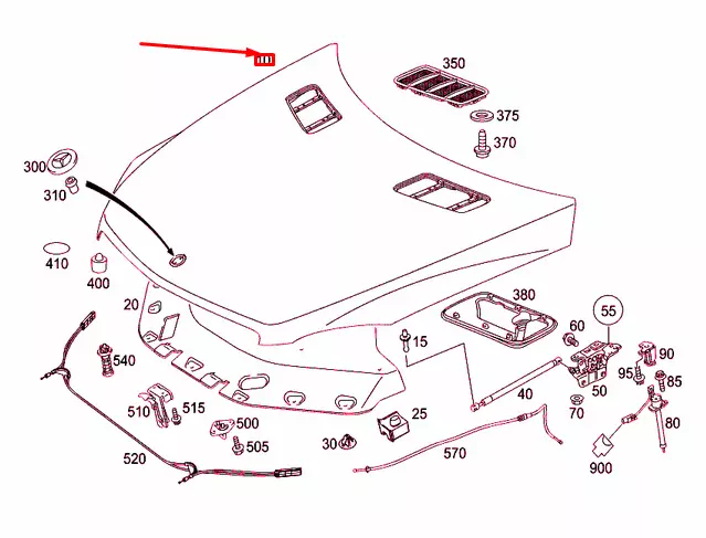 MERCEDES-BENZ GLE C292 Motorhaube A2928800057 NEU ORIGINAL EUR 2.762,41 ...