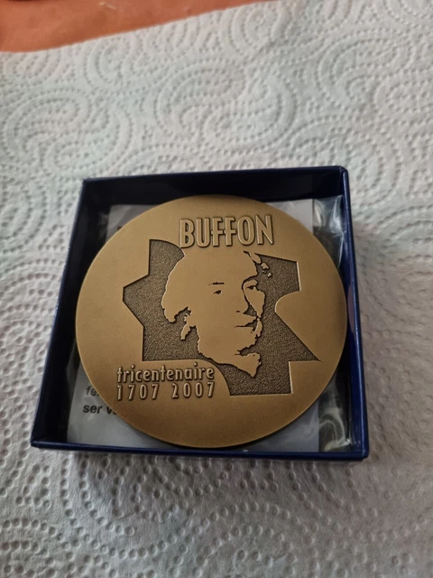 BELLE ET GRANDE Médaille Monnaie de Paris BUFFON Tricentenaire 1707 ...