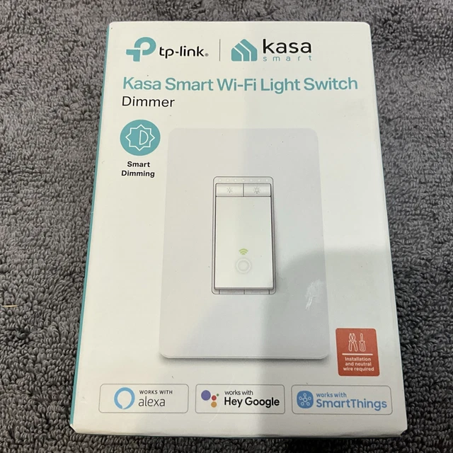 TP-LINK HS220 KASA Smart Wi-Fi Dimmer Light Switch - White $13.83 ...