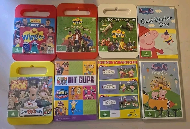 ABC WIGGLES PEPPA Pig Postman Pat Hit Clips Little Kingdom 9 DVDs R4 ...