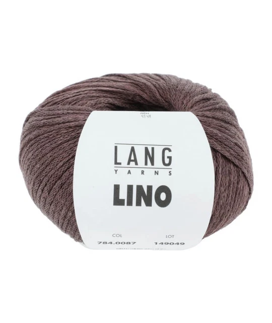 PELOTE DE LIN à tricoter Lino - Lang Yarns 87 Marron EUR 9,80 - PicClick FR