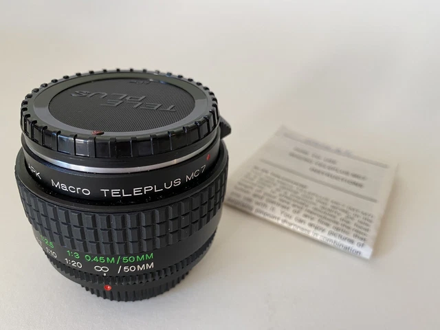TELEPLUS MC7 (2X teleconverter / 1:1 macro) - Pentax K £30.00 - PicClick UK
