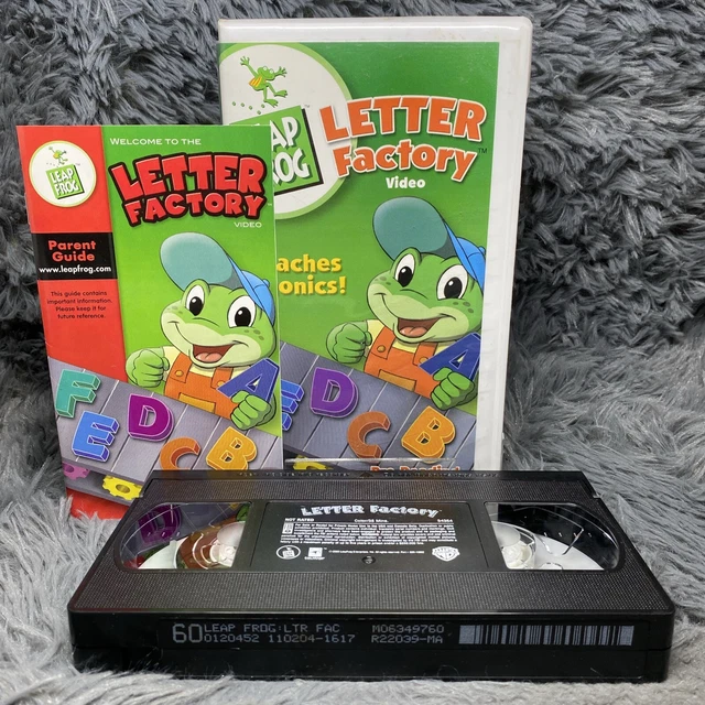 LEAP FROG LETTER Factory VHS Pre-Reading 2003 Letters Sounds Alphabet ...