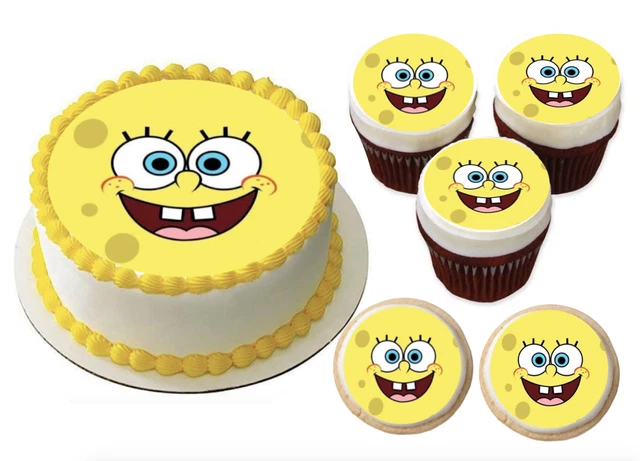 SPONGEBOB SQUAREPANTS EDIBLE Cake Cupcake Cookie Toppers Icing Image ...