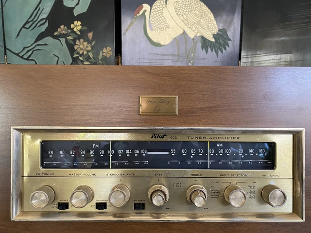 PILOT 402-STEREO TUBE integrated amplifier EL84 -- Gorgeous ! £909.74 ...