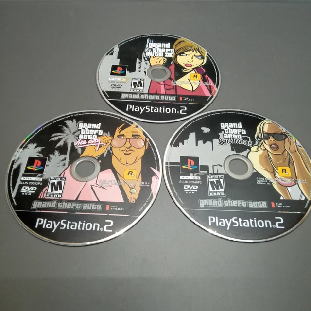 GRAND THEFT AUTO Trilogy III Vice City San Andreas - Playstation 2 PS2 ...