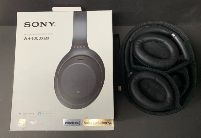 SONY WH-1000X M3 Wireless Noise Cancelling Headset Excellent Condition ...