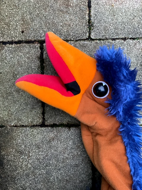 1980'S UK Tv Vintage Retro Rod Hull Emu Puppet Kids Soft Toy - Free Uk ...