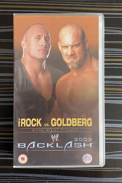 WWE - BACKLASH 2003 VHS Tape - Rare, Now Deleted. £11.99 - PicClick UK