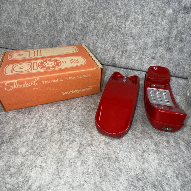 RED SLENDERET STROMBERG-CARLSON Handset And Base No Cord £44.68 ...