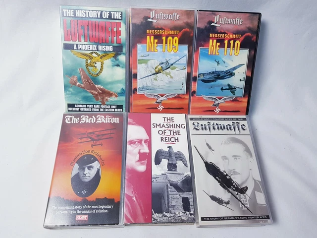 GERMAN WW2 MILITARY Documentary History & Aviation Films 6 VHS Bundle ...