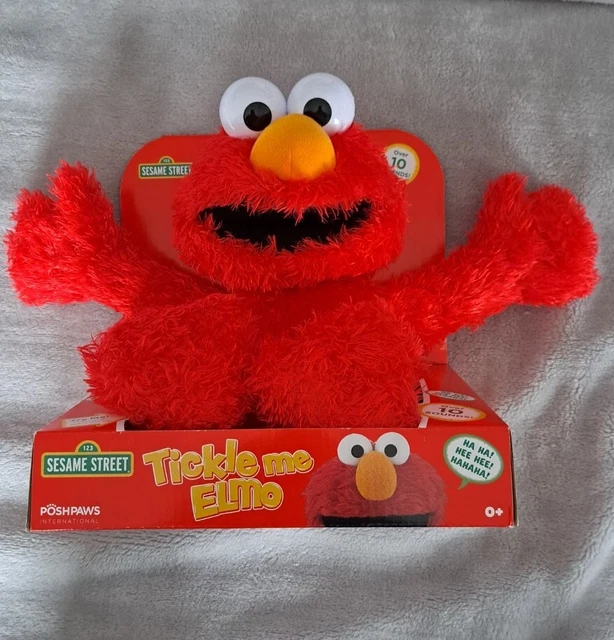 SESAME STREET TICKLE Me Elmo Interactive Plush 10 Sounds. Free UK ...