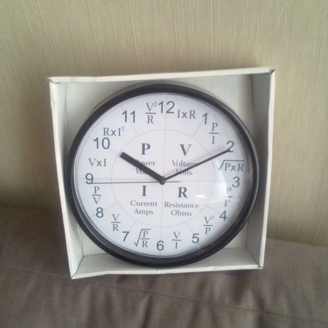 OHMS LAW wall clock Suit Radio Ham Radio Shack/Room Ideal Gift For A ...