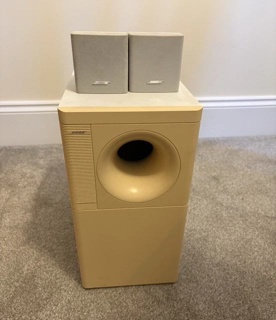 BOSE ACOUSTIMASS 3 Series IV 2.1 Speaker System Beige Bass+2 Cubes £42. ...