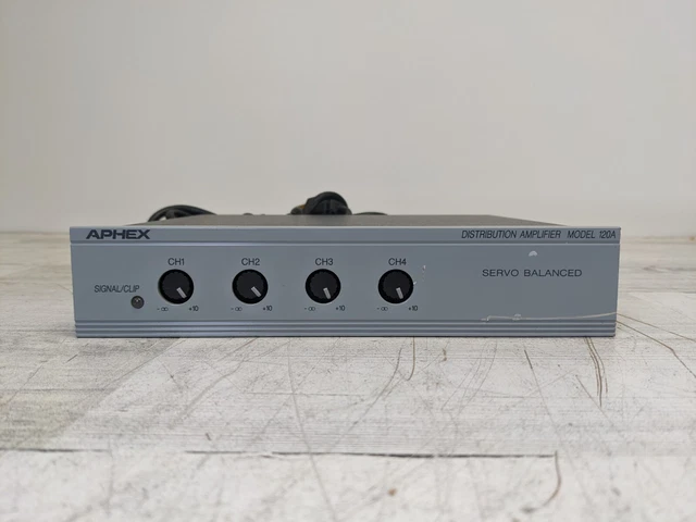 APHEX MODEL 120A Audio Distribution Amplifier Servo Balanced Portable ...