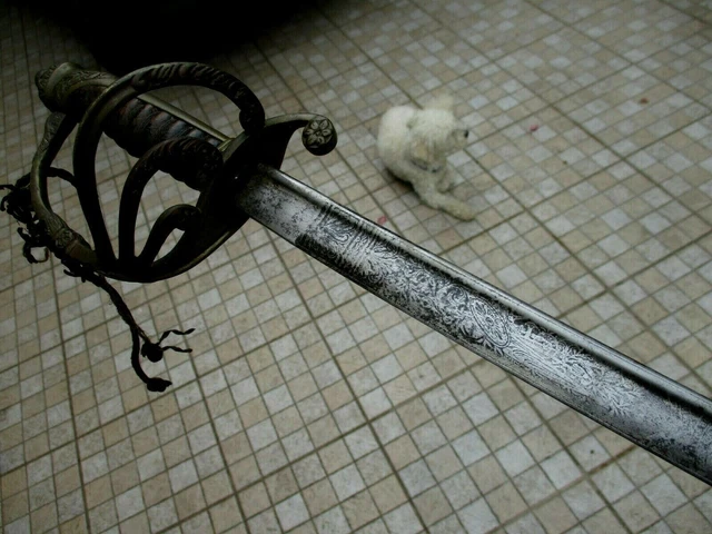 ANTIQUE 1890S MILITARY Sword & Sheath Ornated & Embosed United States ...