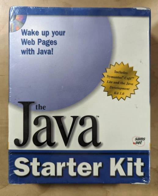 JAVA STARTER KIT (Sams.net 1996) CD-Rom Windows 95/Windows NT New $27. ...