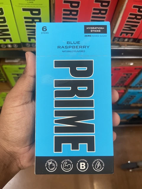 PRIME HYDRATION STICK Blue Raspberry 1 Box (of 6 sticks) d $18.00 ...