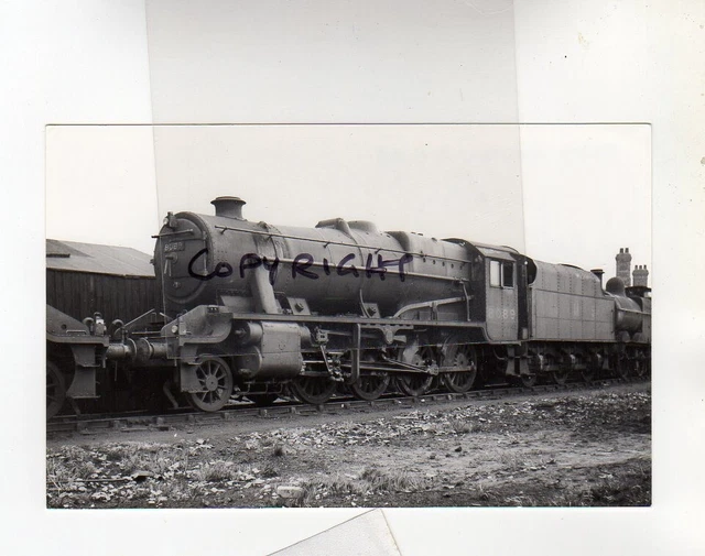 RAIL PHOTO LMS 280 8F 8089 Heaton Mersey shed Stockport Cheshire LNER ...
