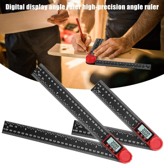 NEW DIGITAL ANGLE Finder Protractor 2In1 Angle Finder Ruler W/ Tool For ...