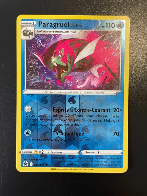 CARTE POKÉMON RARE Reverse Paragruel 45/196 VF NEUF EUR 1,50 - PicClick FR