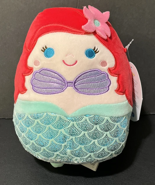 DISNEY SQUISHMALLOW 7.5” ARIEL The Little Mermaid Original Kelly Toy ...