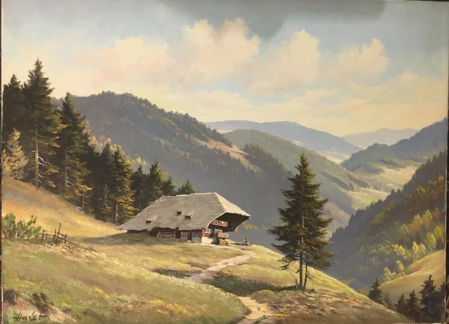 SCHWARZWALD HAUS GEMÄLDE v. KARL HAIST ÖL/LWD/KR sig, 60/80cm EUR 850 ...