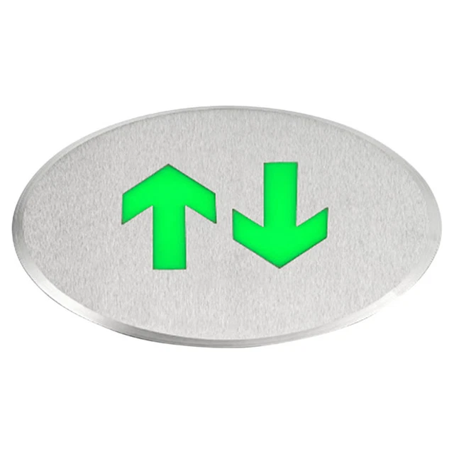 EMERGENCY EXIT SIGN Luminous Signal Sign Fluorescent Exit Arrow Floor ...
