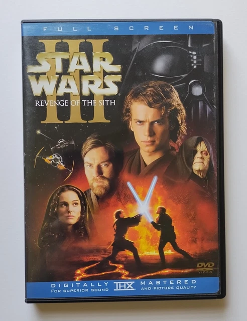 STAR WARS: EPISODE III: Revenge of the Sith Full Screen DVD Movies ...